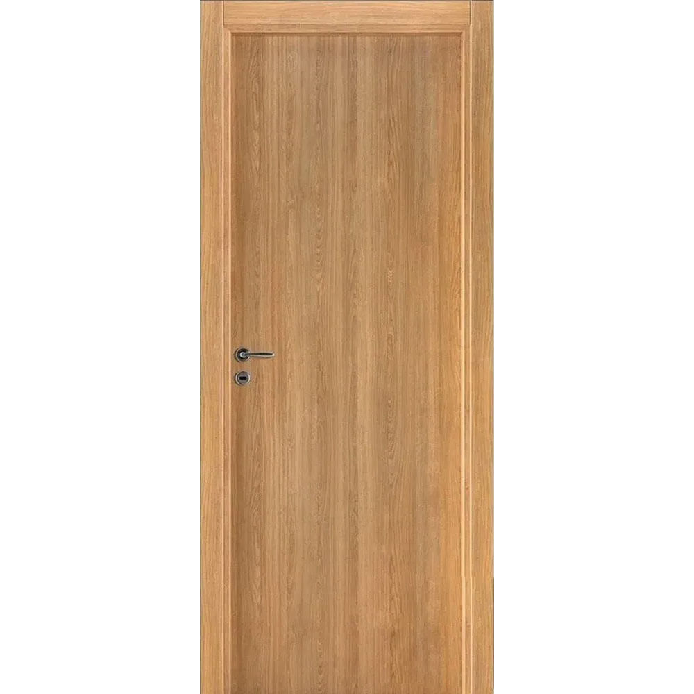 Puerta Placa Tekstura Roble Natural 070x200 Marco Madera Derecha Oblak.